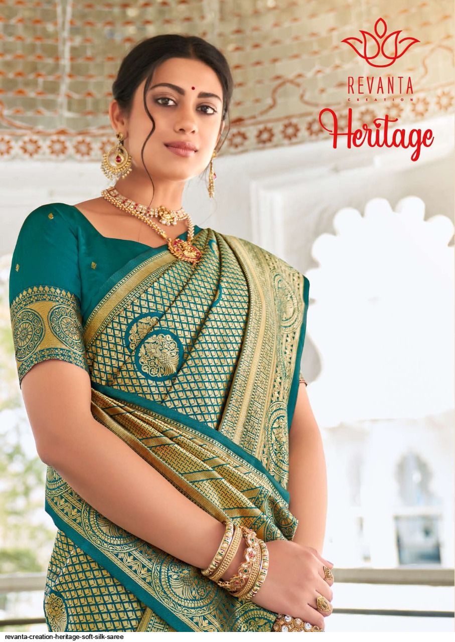 revanta creation HERITAGE Soft Silk saree