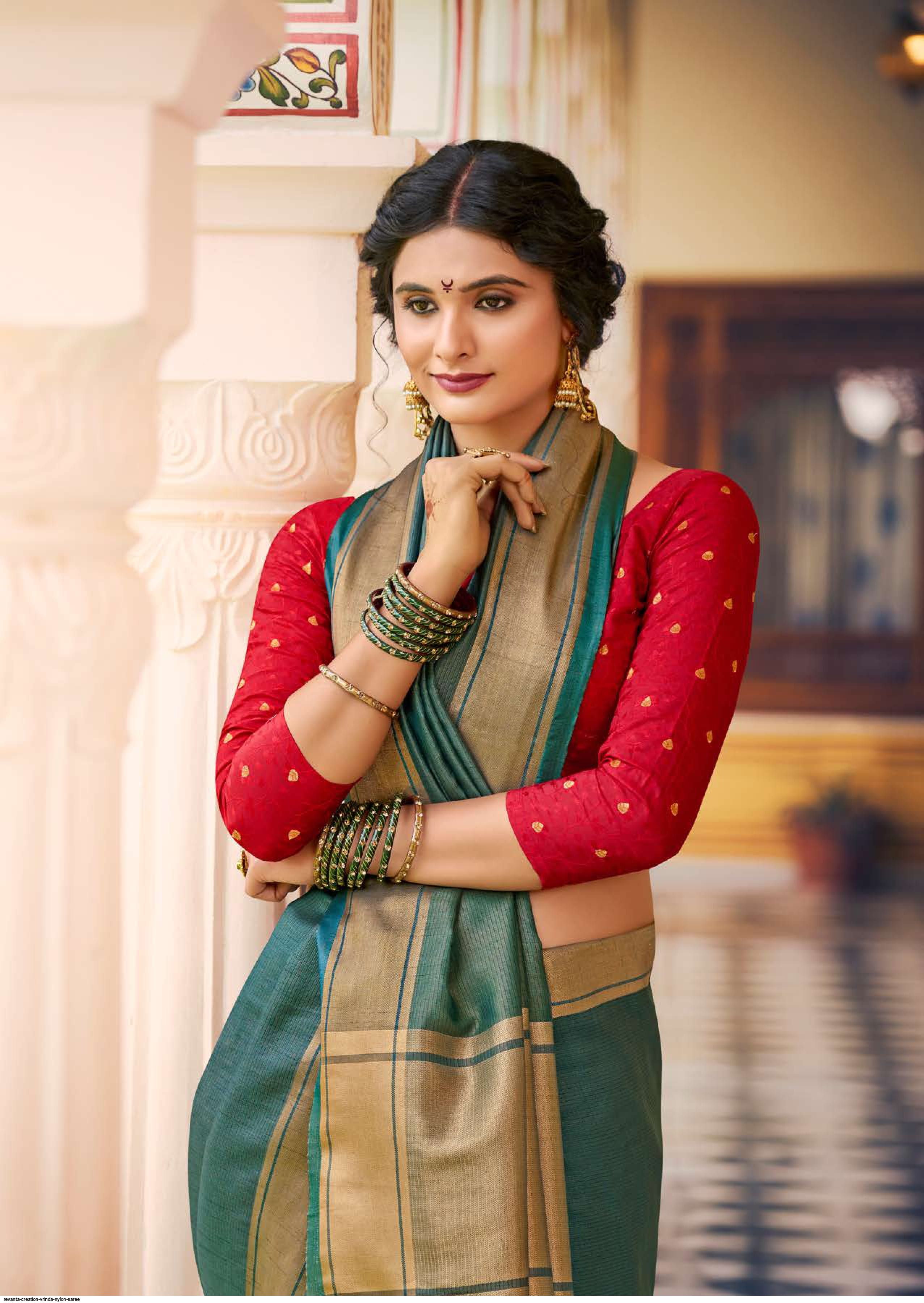 revanta creation vrinda NYLON saree