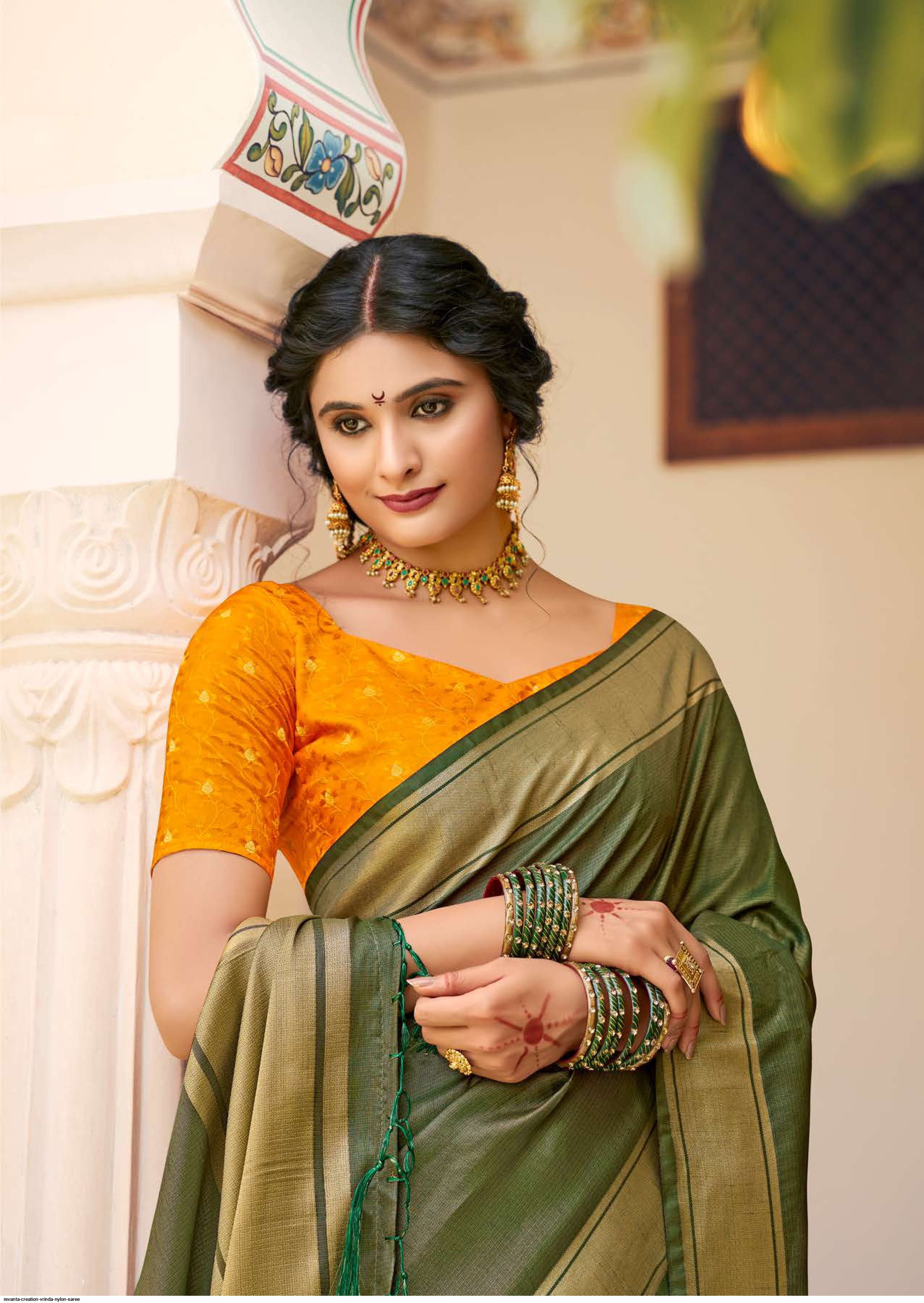 revanta creation vrinda NYLON saree