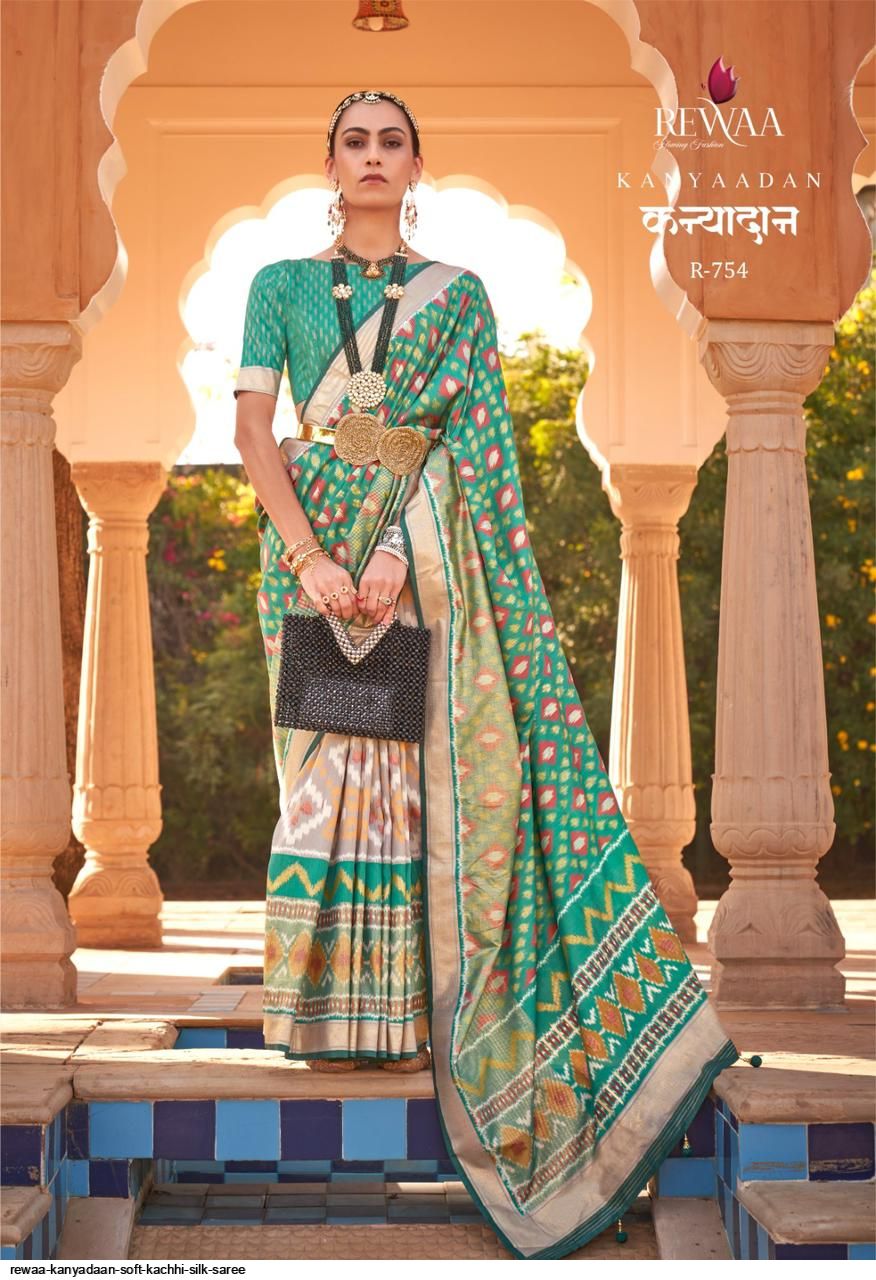 REWAA KANYADAAN SOFT KACHHI SILK SAREE