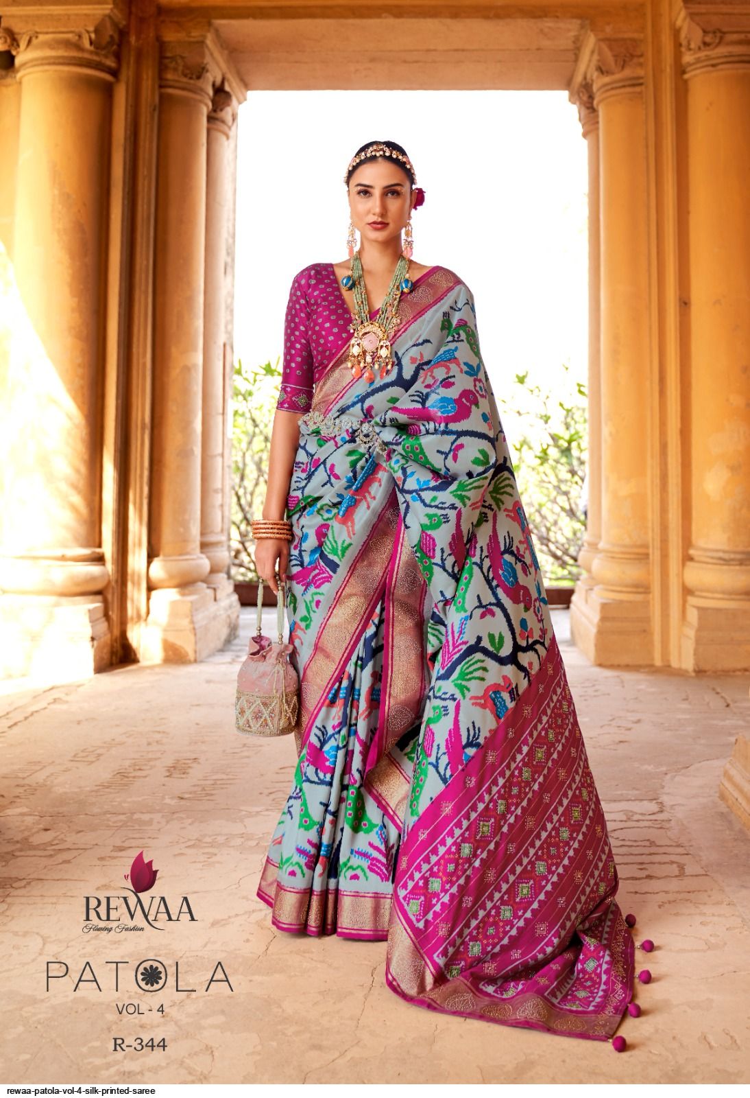 REWAA PATOLA VOL 4 SILK printed saree