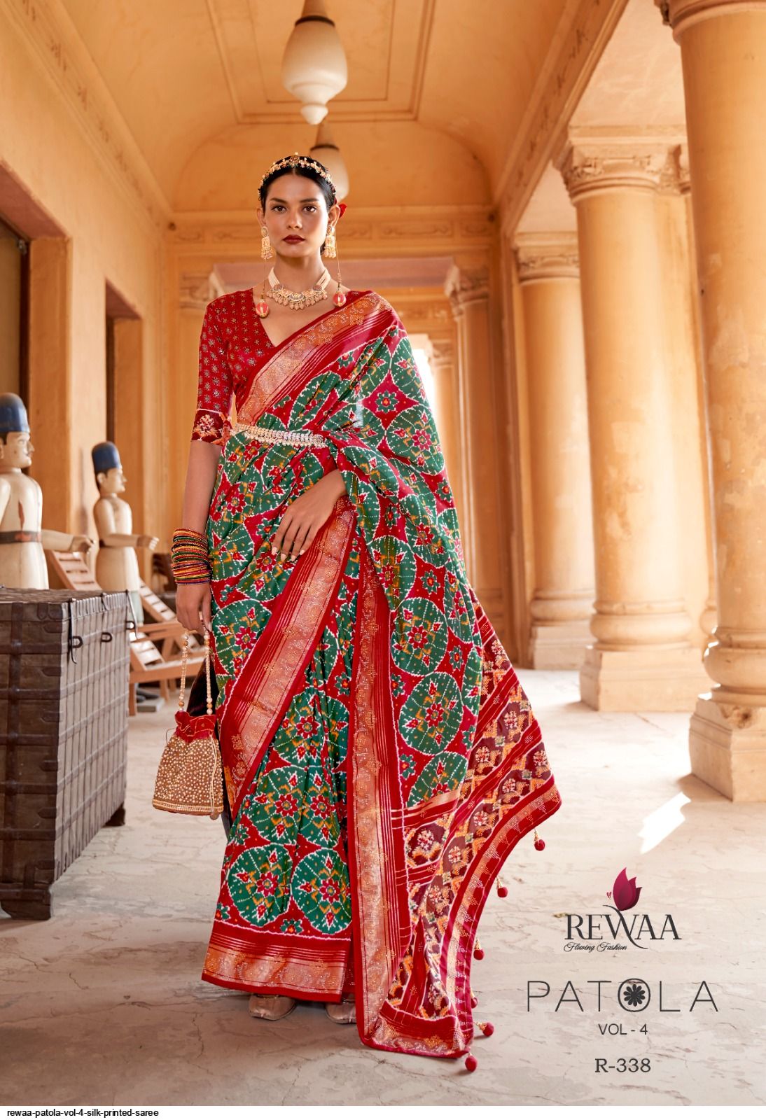 REWAA PATOLA VOL 4 SILK printed saree