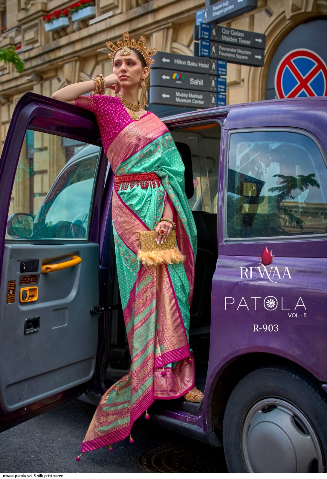 REWAA PATOLA VOL 5 SILK PRINT SAREE