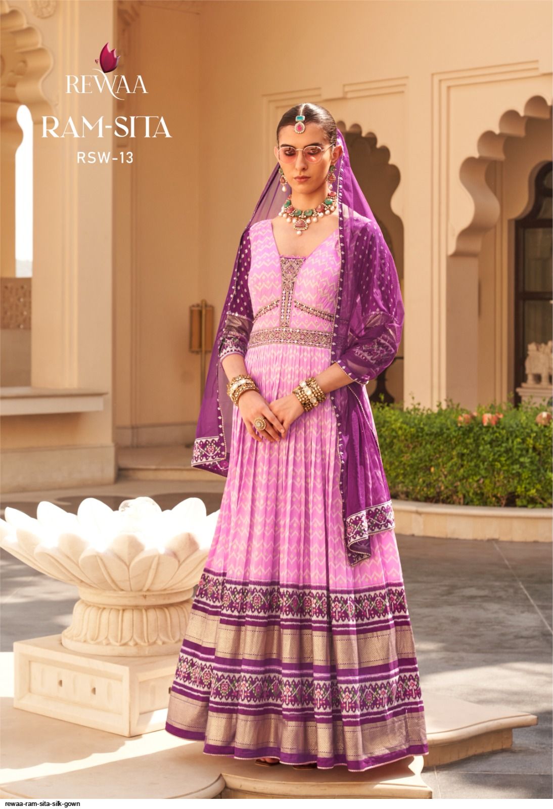 rewaa RAM SITA SILK gown