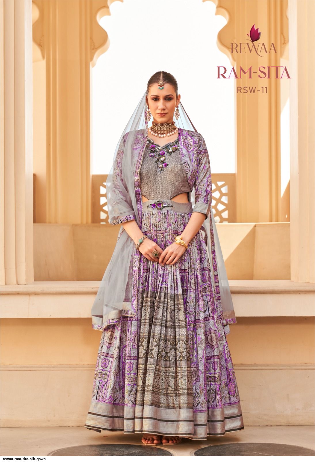 rewaa RAM SITA SILK gown