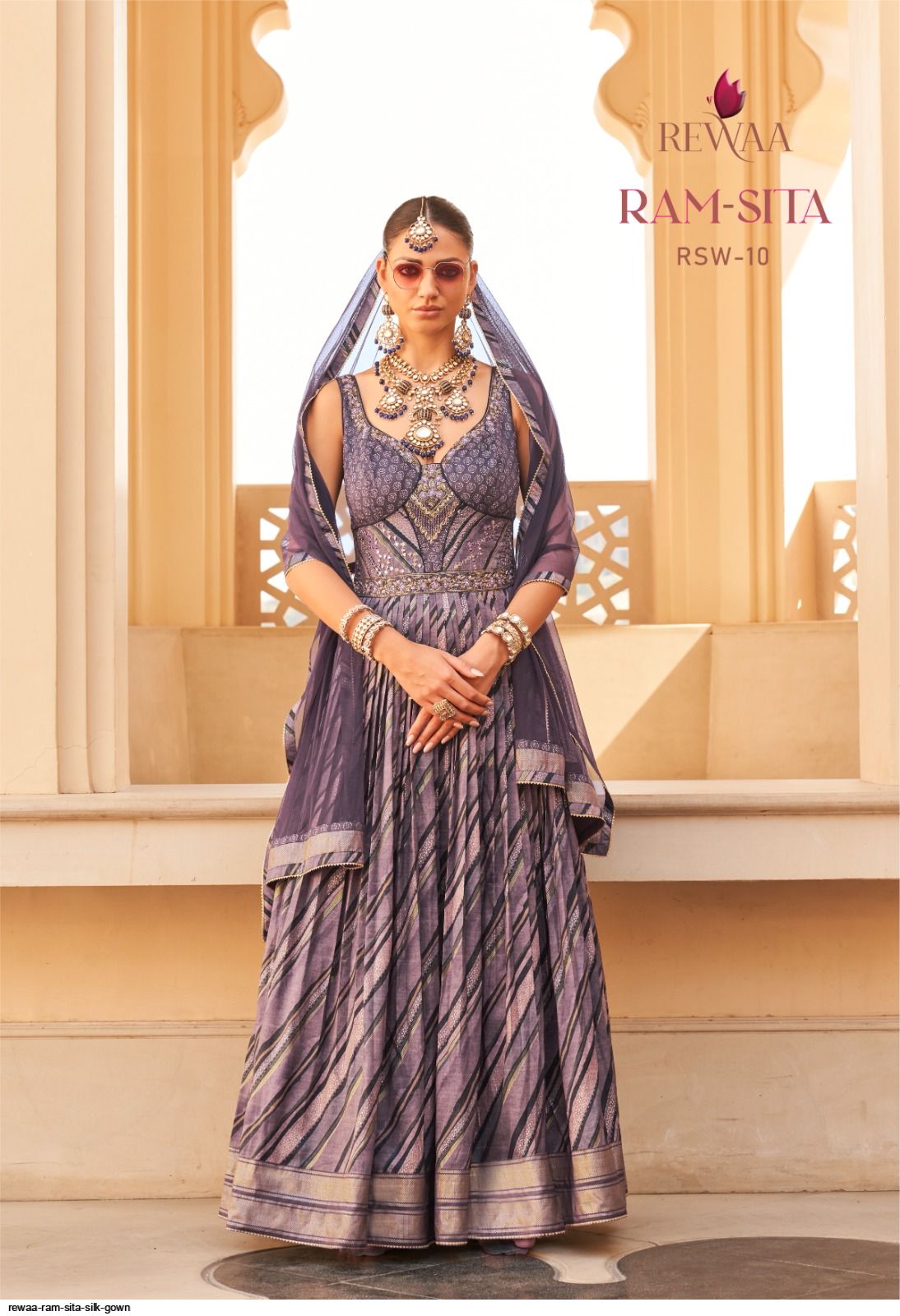 rewaa RAM SITA SILK gown