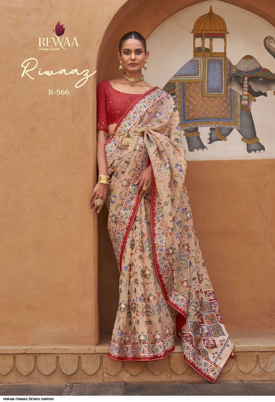 REWAA RIWAAZ BRASO SAREES
