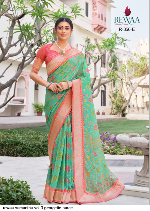 REWAA SAMANTHA VOL 3 GEORGETTE SAREE