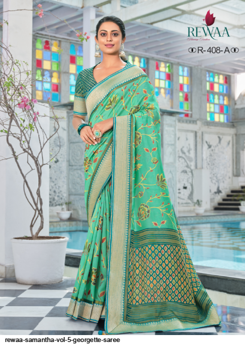 REWAA SAMANTHA VOL 5 GEORGETTE SAREE