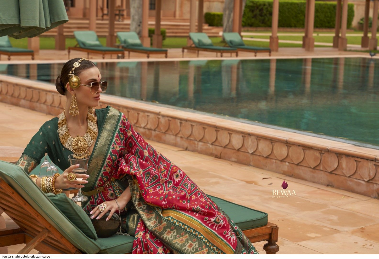 REWAA SHAHI PATOLA SILK ZARI SAREE