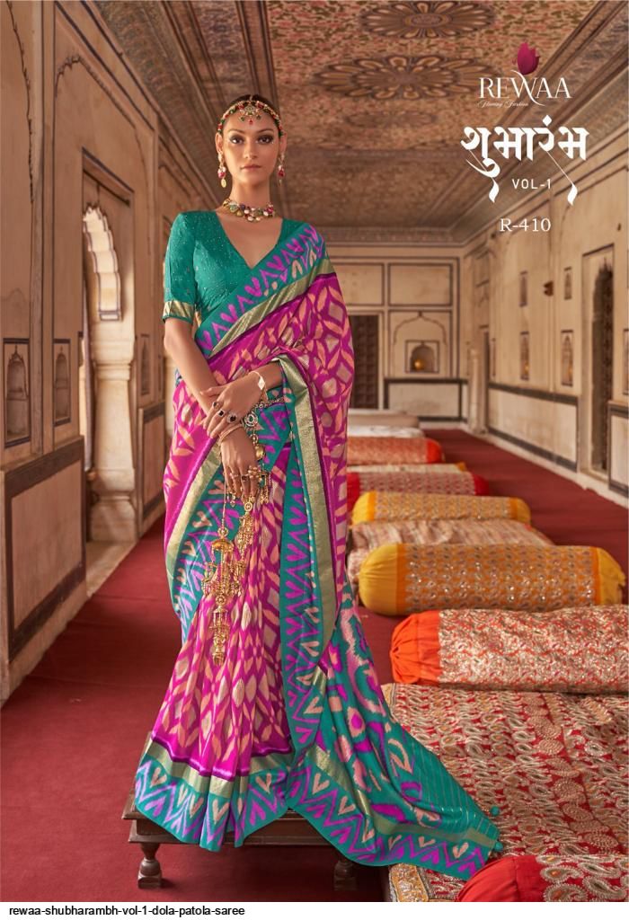 REWAA SHUBHARAMBH VOL 1 Dola patola SAREE