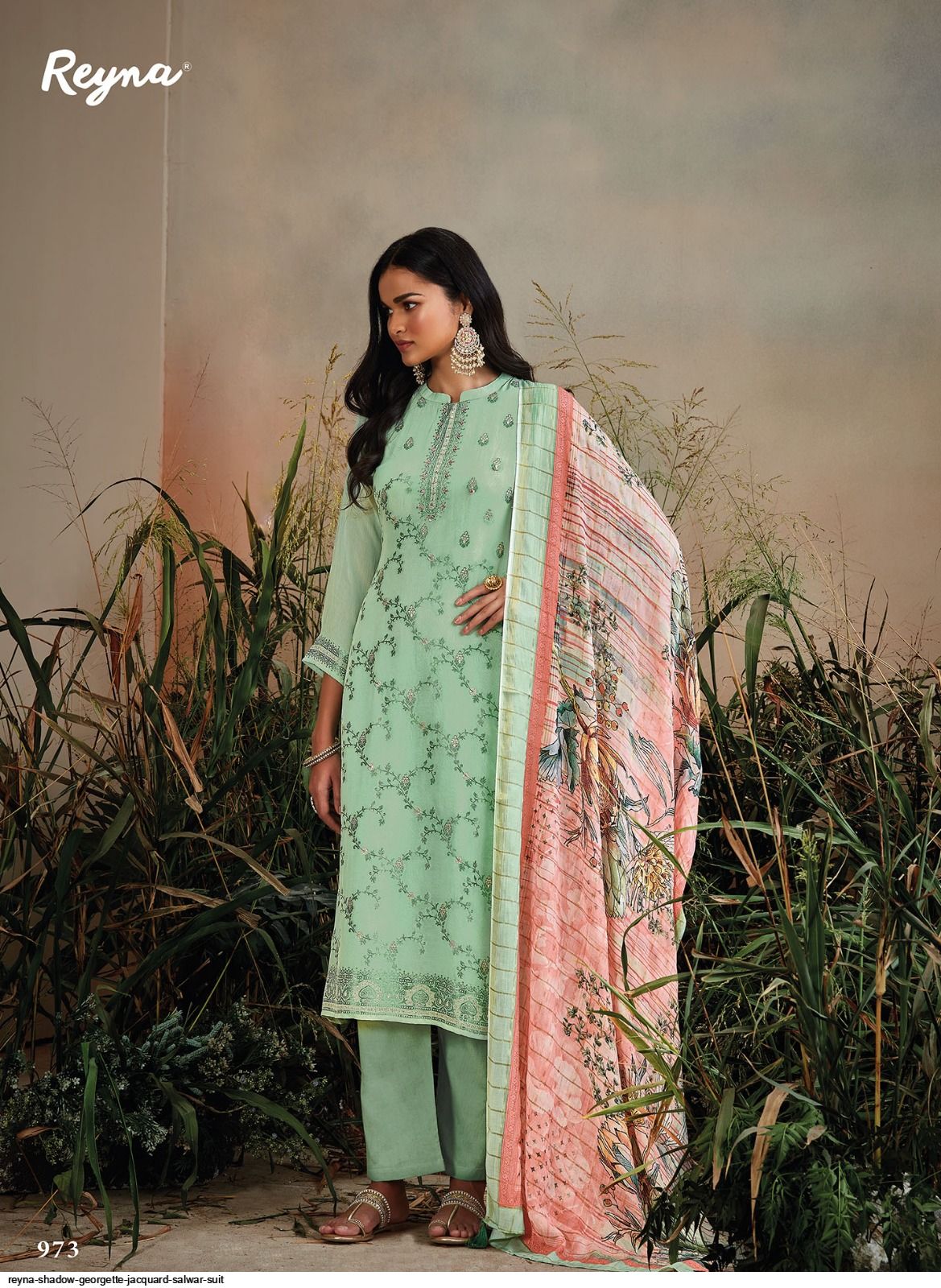 REYNA SHADOW GEORGETTE JACQUARD SALWAR SUIT