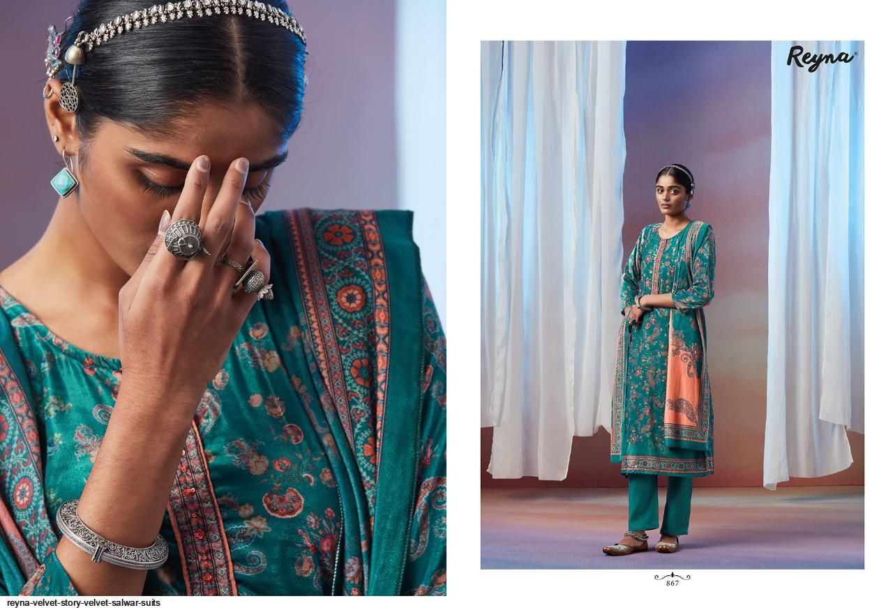 REYNA VELVET STORY VELVET SALWAR SUITS