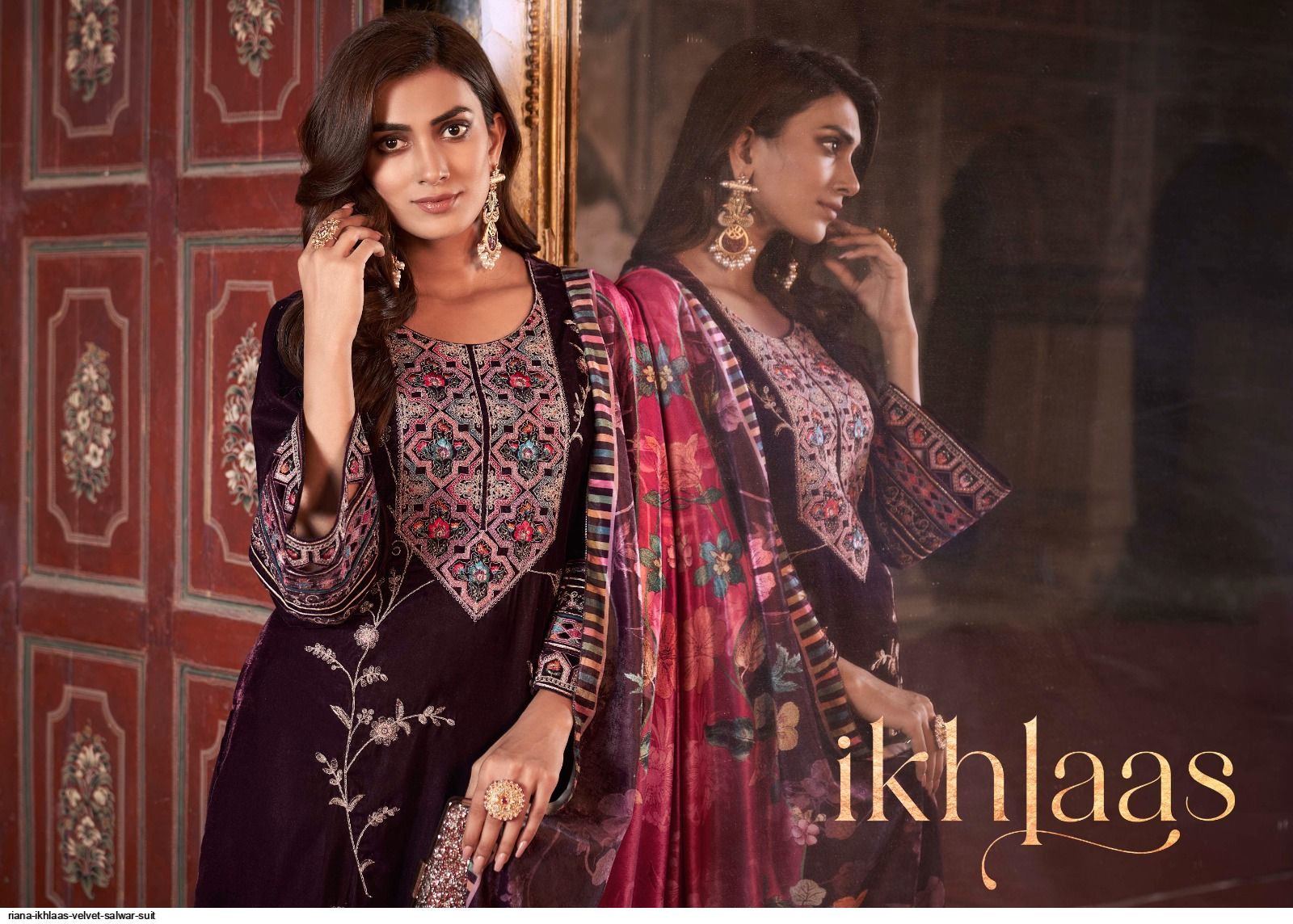 riana IKHLAAS VELVET salwar suit