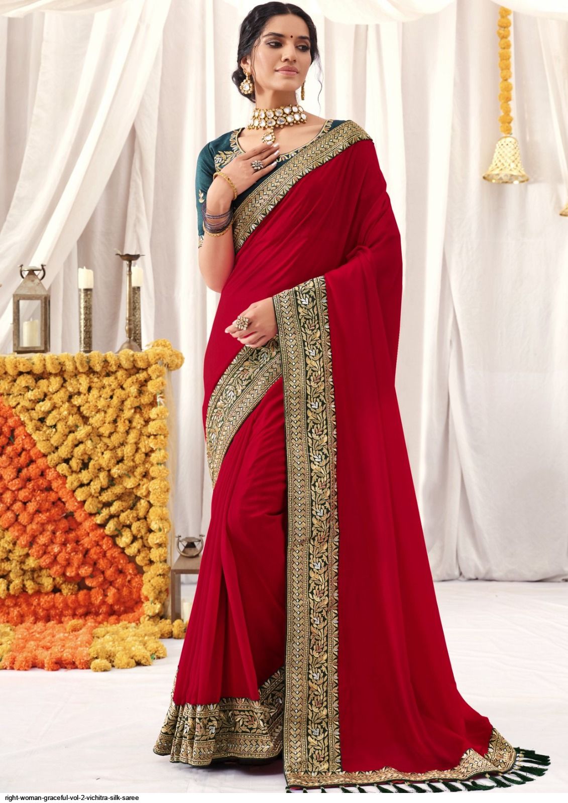 RIGHT WOMAN GRACEFUL VOL 2 VICHITRA SILK SAREE