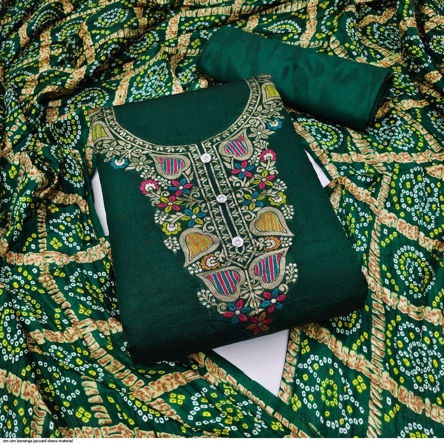 RIM ZIM BANARSJA JACUARD DRESS MATERIAL