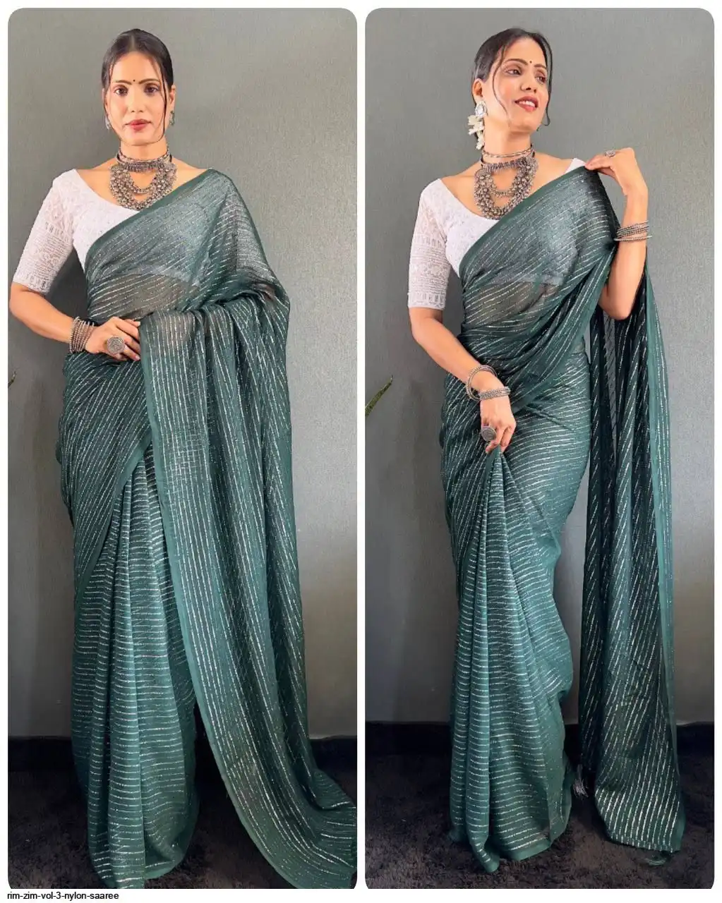 RIM ZIM Vol 3 NYLON SAAREE