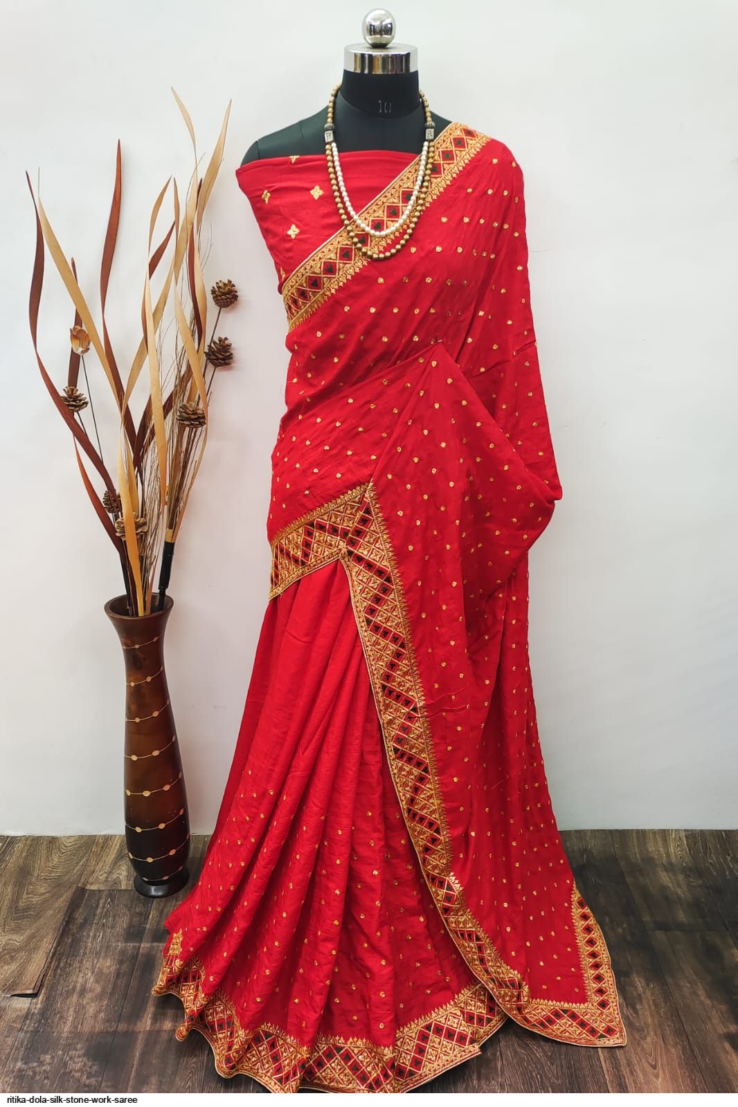 RITIKA DOLA SILK STONE WORK SAREE