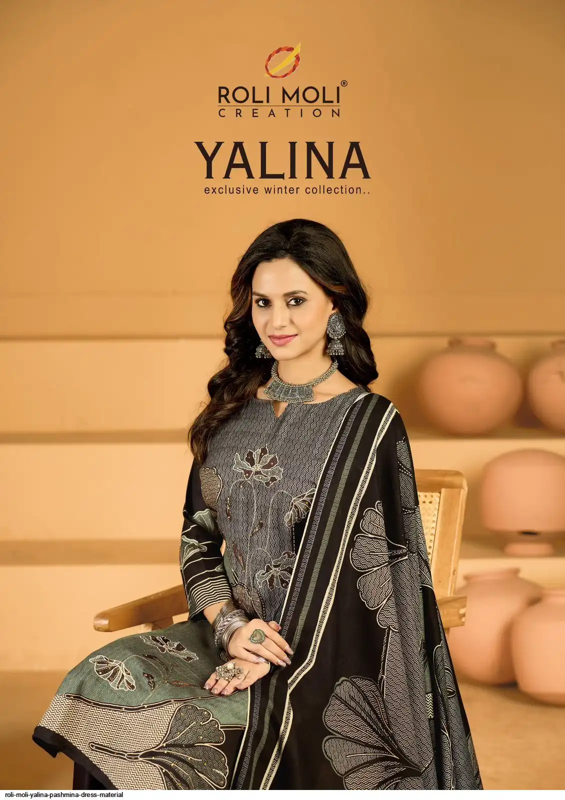 ROLI MOLI YALINA PASHMINA DRESS MATERIAL