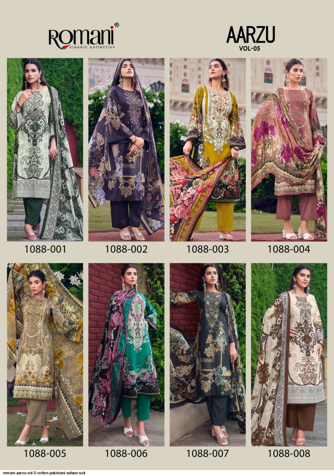 ROMANI AARZU VOL 5 Cotton PAKISTANI SALWAR SUIT
