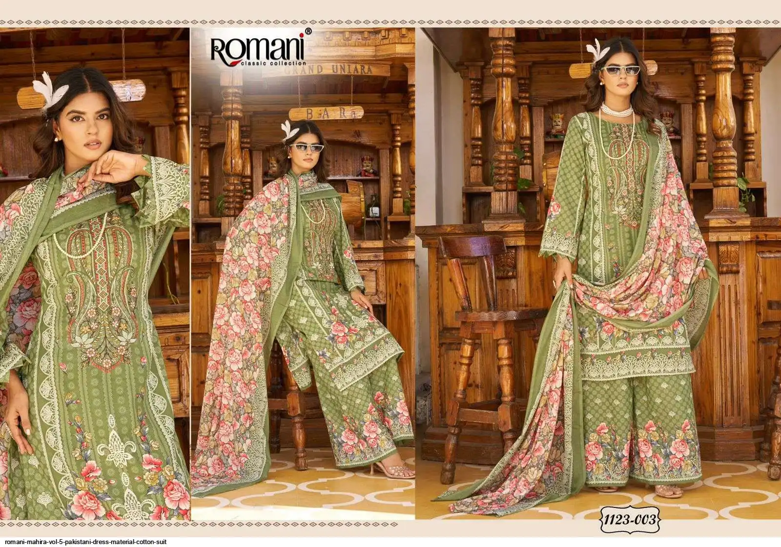 Romani Mahira Vol 5 Pakistani Dress Material