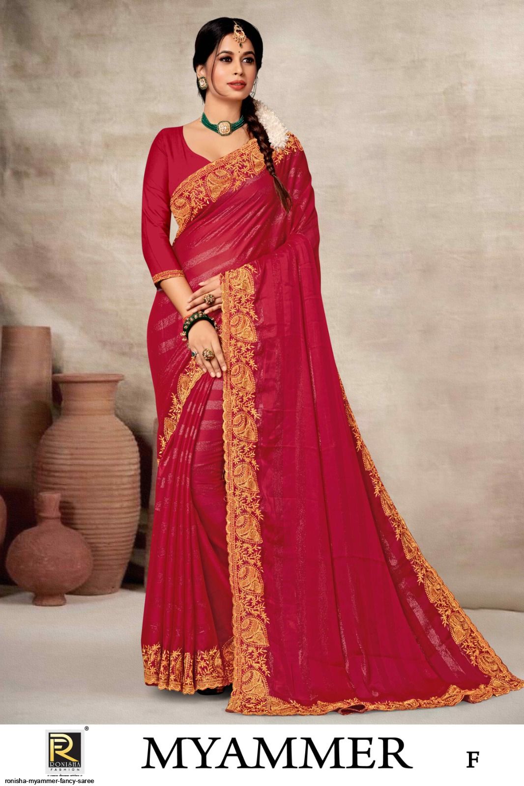 ronisha MYAMMER fancy saree