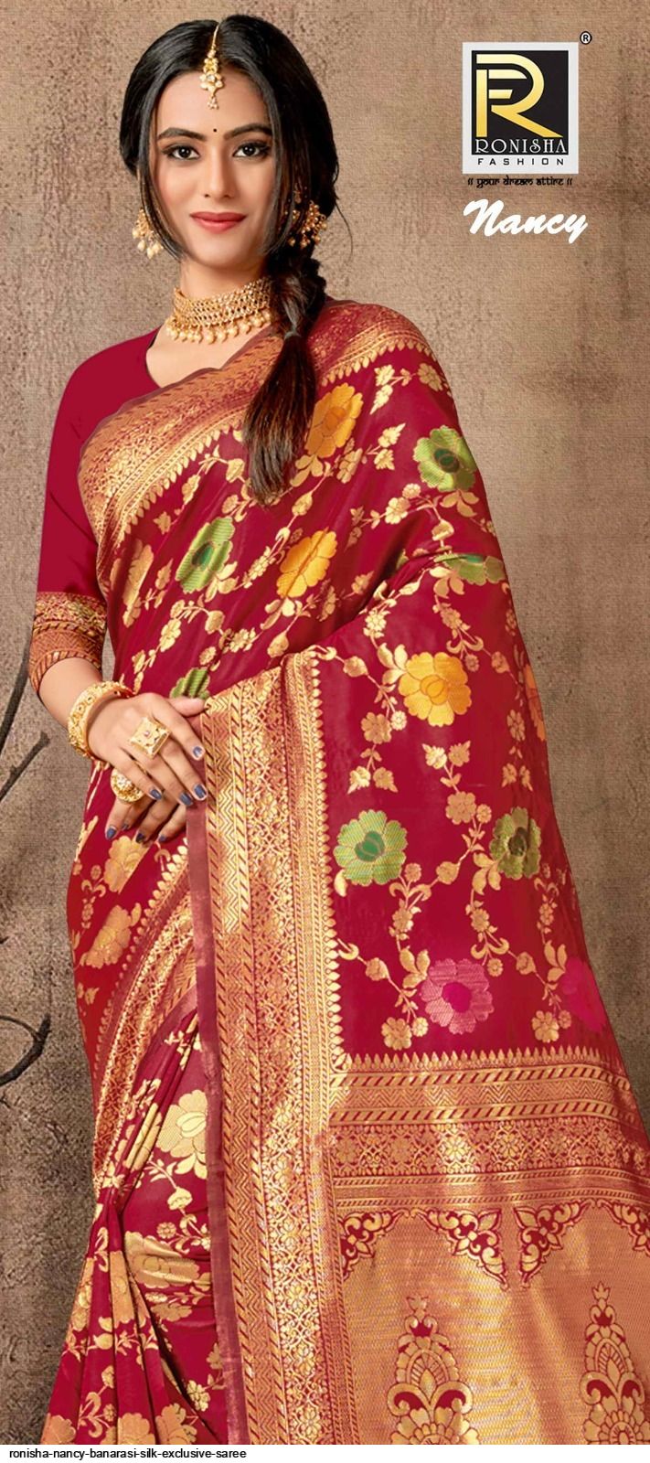 RONISHA NANCY BANARASI SILK EXCLUSIVE SAREE