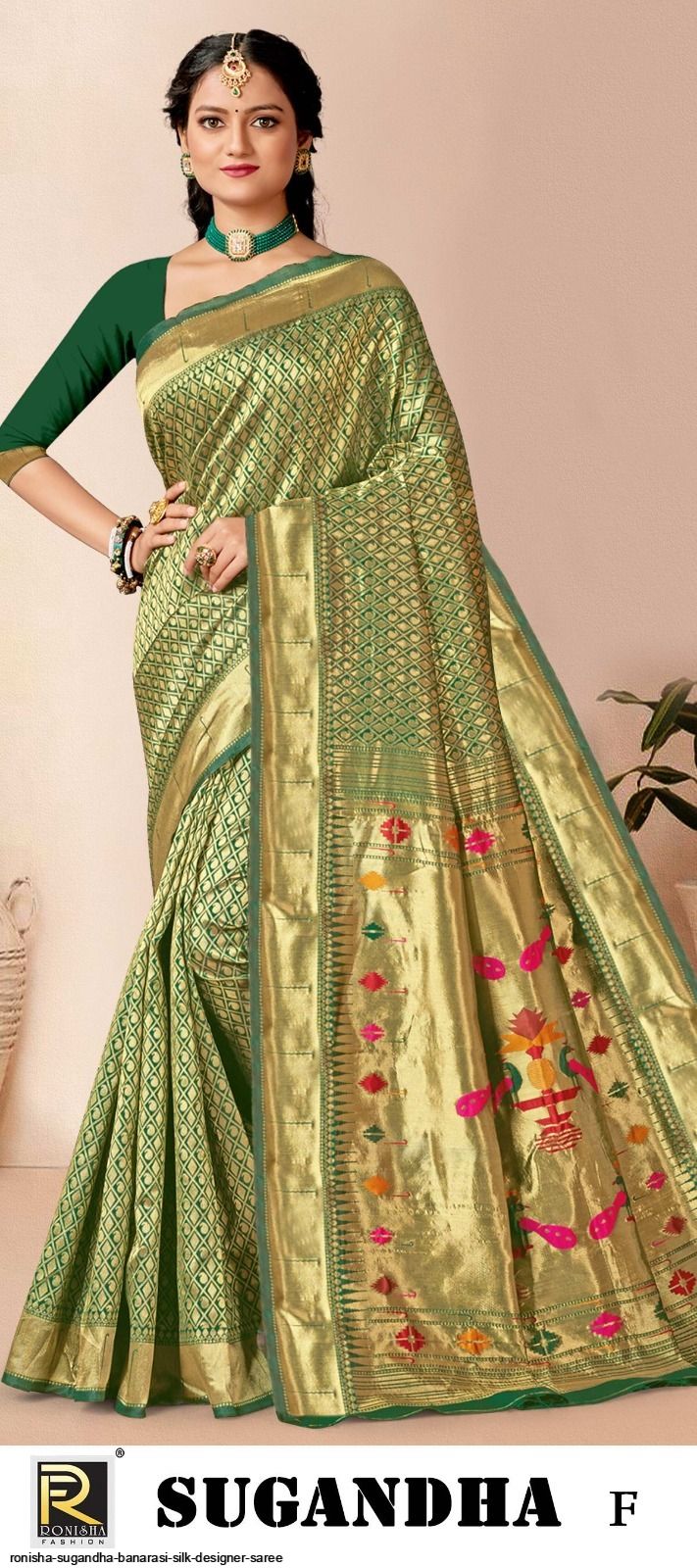Ronisha Sugandha banarasi silk designer saree