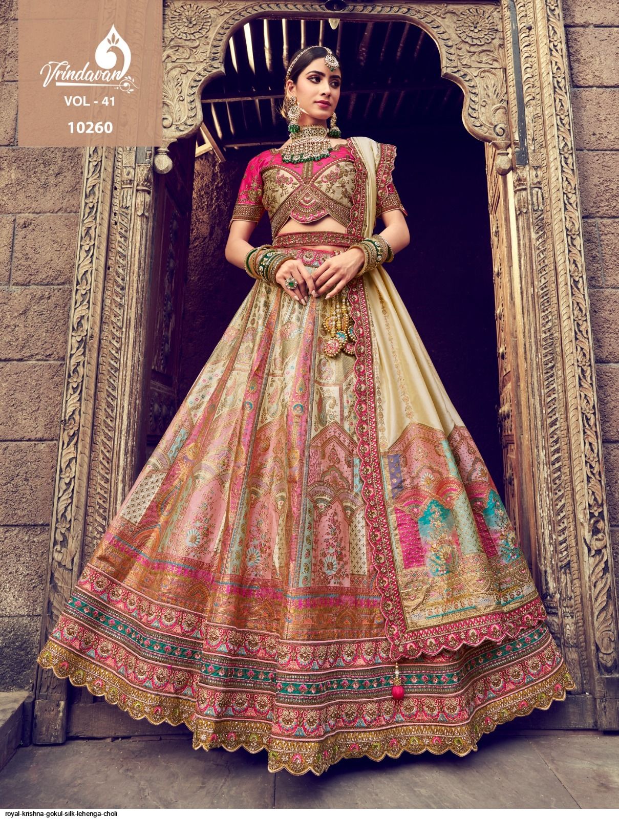 Royal Krishna Gokul Silk lehenga choli