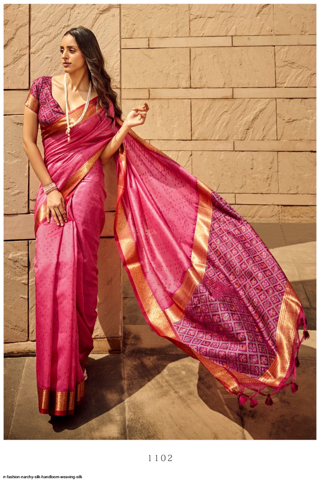 RR FASHION NARCHY SILK HANDLOOM WEAVING SILK