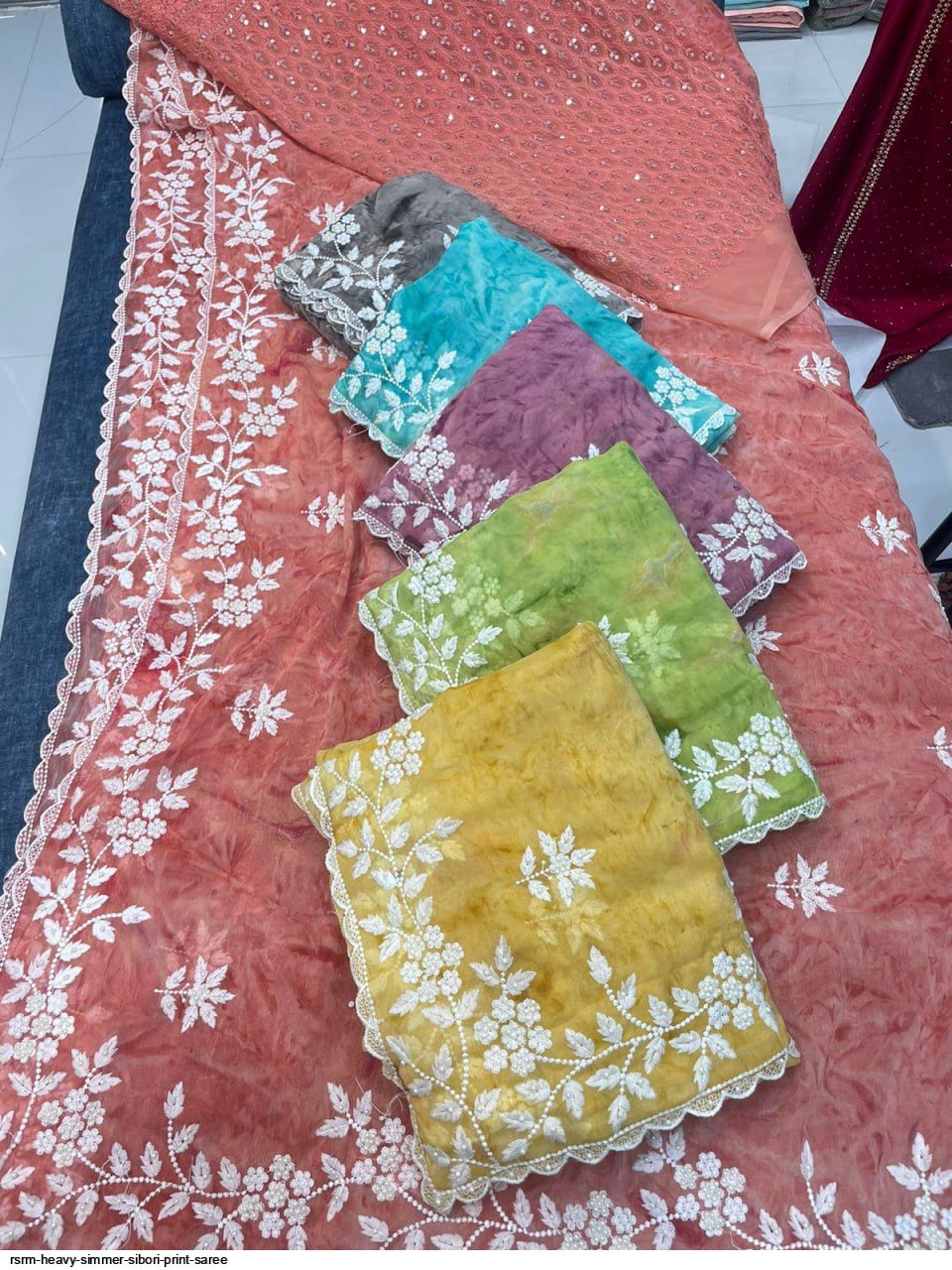RSRM Heavy Simmer Sibori Print SAREE