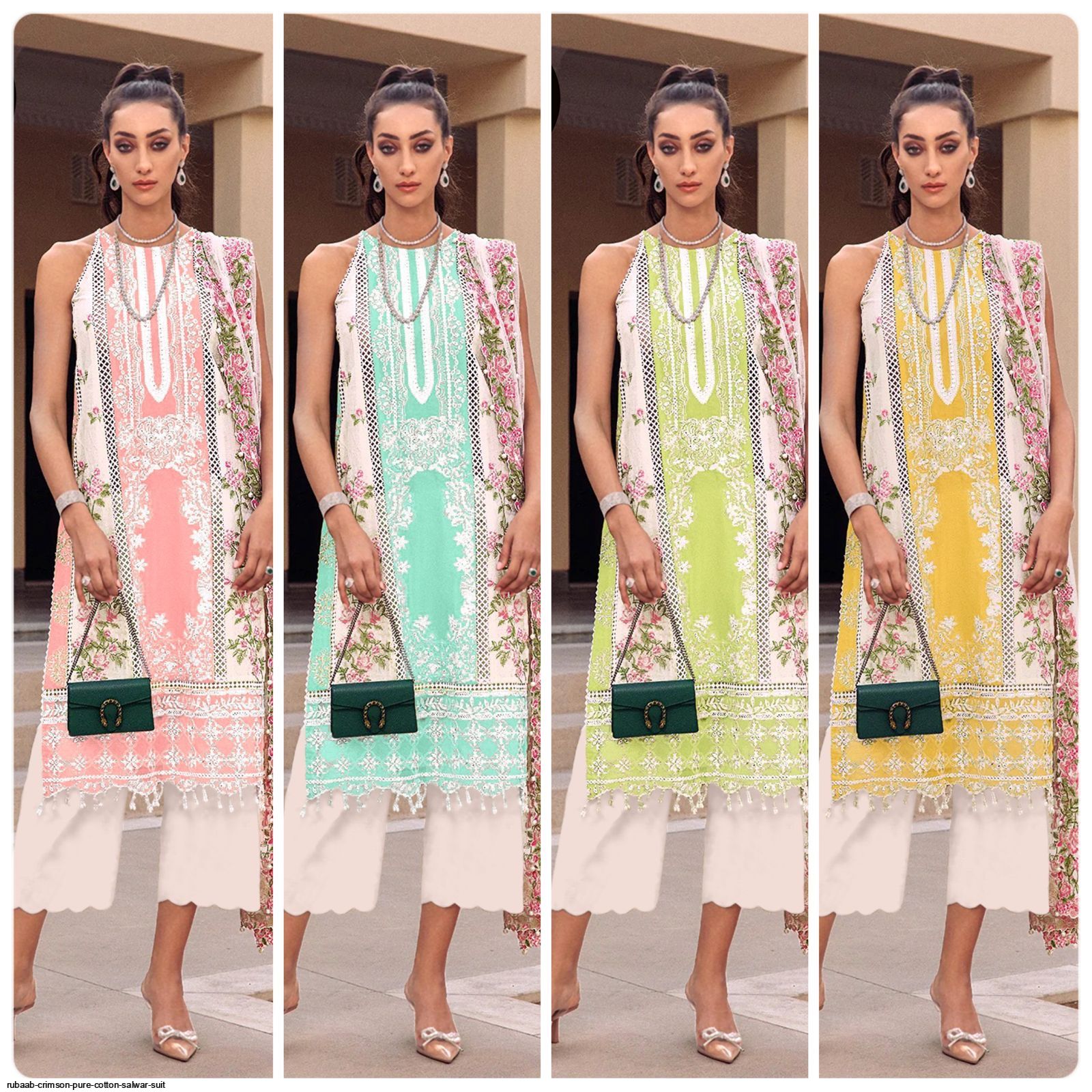 RUBAAB CRIMSON PURE COTTON SALWAR SUIT