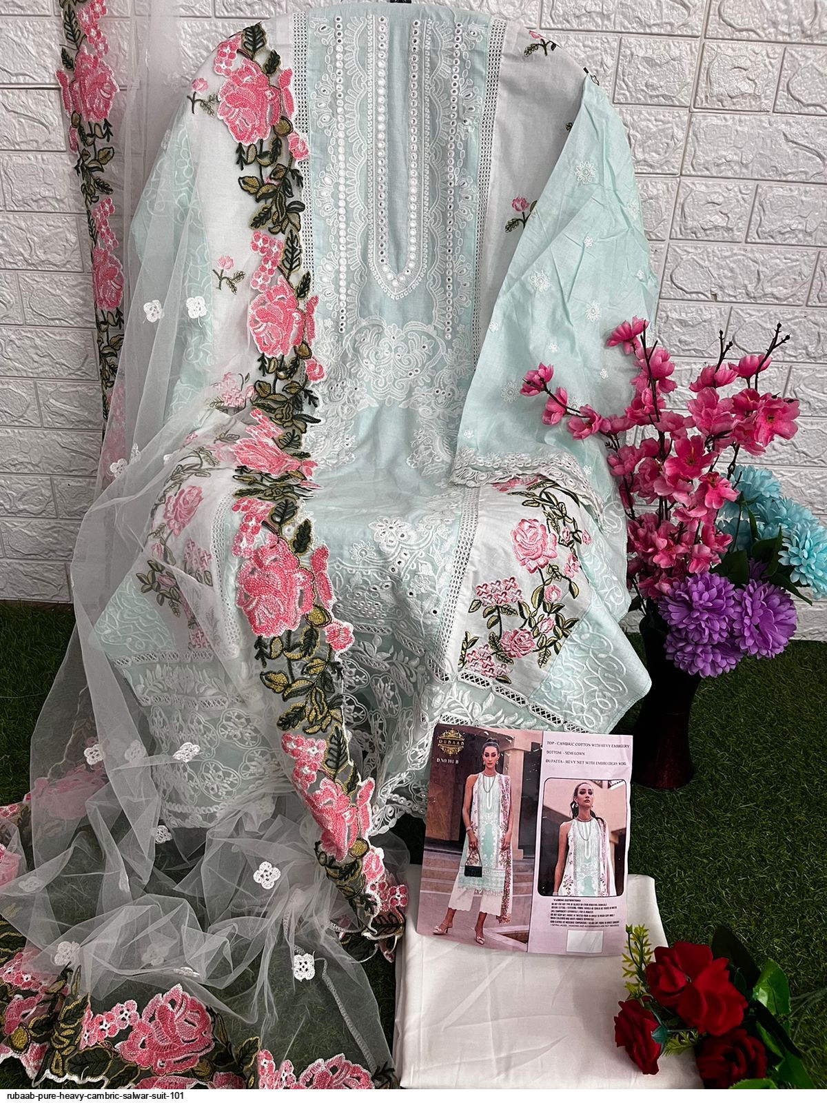 RUBAAB Pure Heavy Cambric salwar suit 101