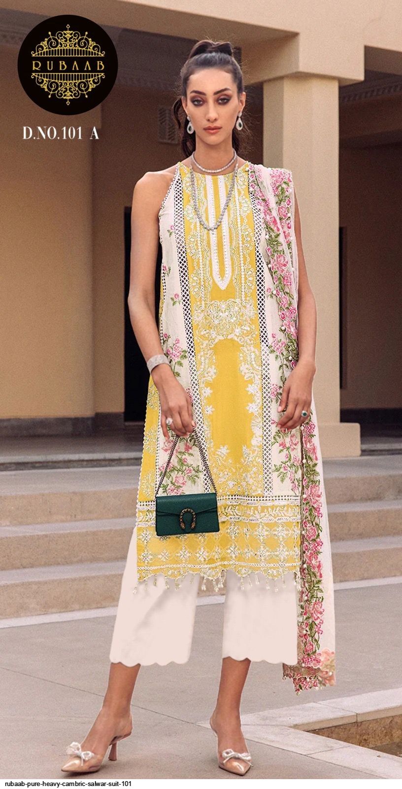 RUBAAB Pure Heavy Cambric salwar suit 101