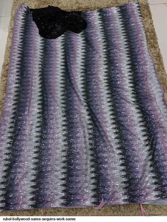 RUBEL BOLLYWOOD SAREE SEQUINS WORK SAREE