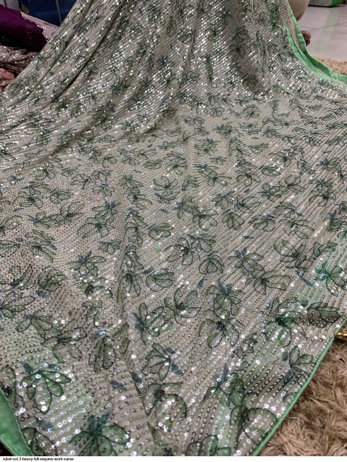 RUBEL VOL 3 HEAVY FULL SEQUINS WORK SAREE