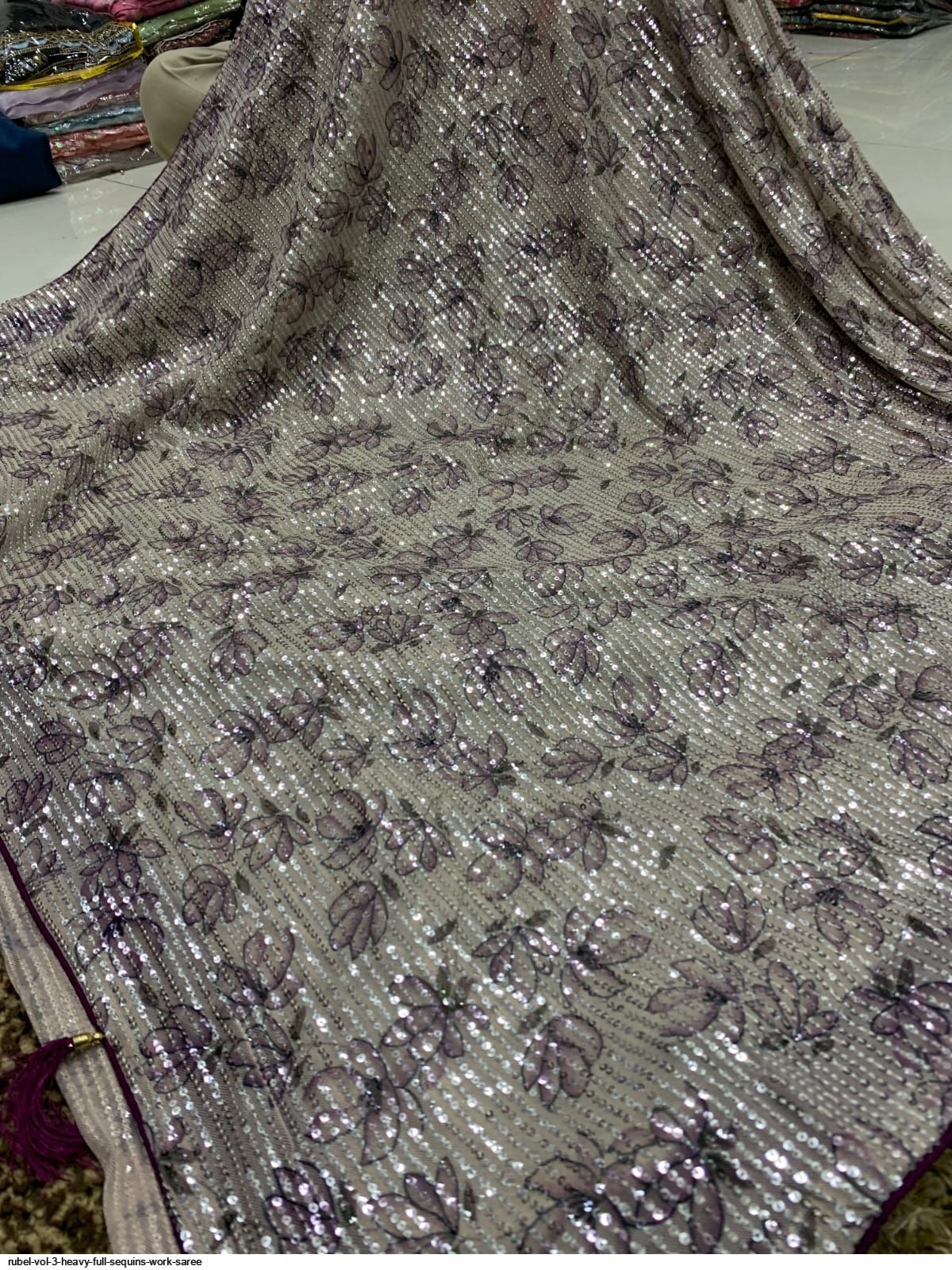 RUBEL VOL 3 HEAVY FULL SEQUINS WORK SAREE