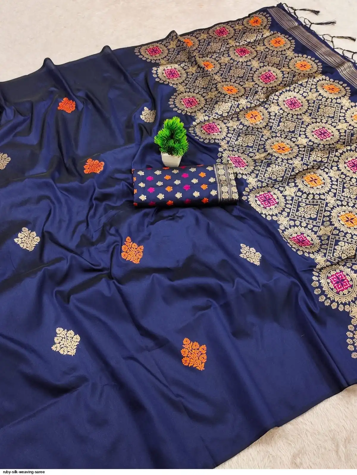 RUBY SILK WEAVING saree