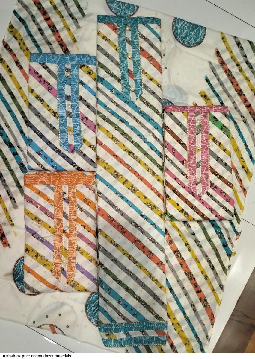 RUSHAB NX PURE COTTON DRESS MATERIALS