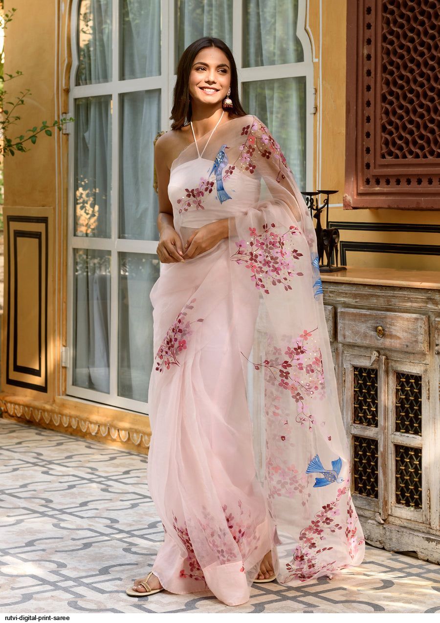 RUTVI Digital print SAREE