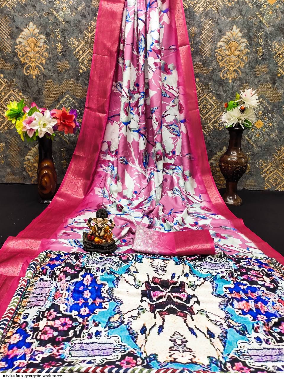 RUTVIKA FAUX GEORGETTE WORK SAREE