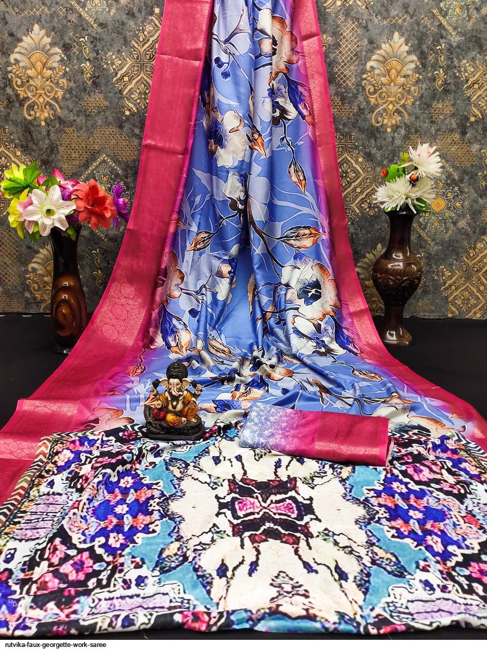 RUTVIKA FAUX GEORGETTE WORK SAREE