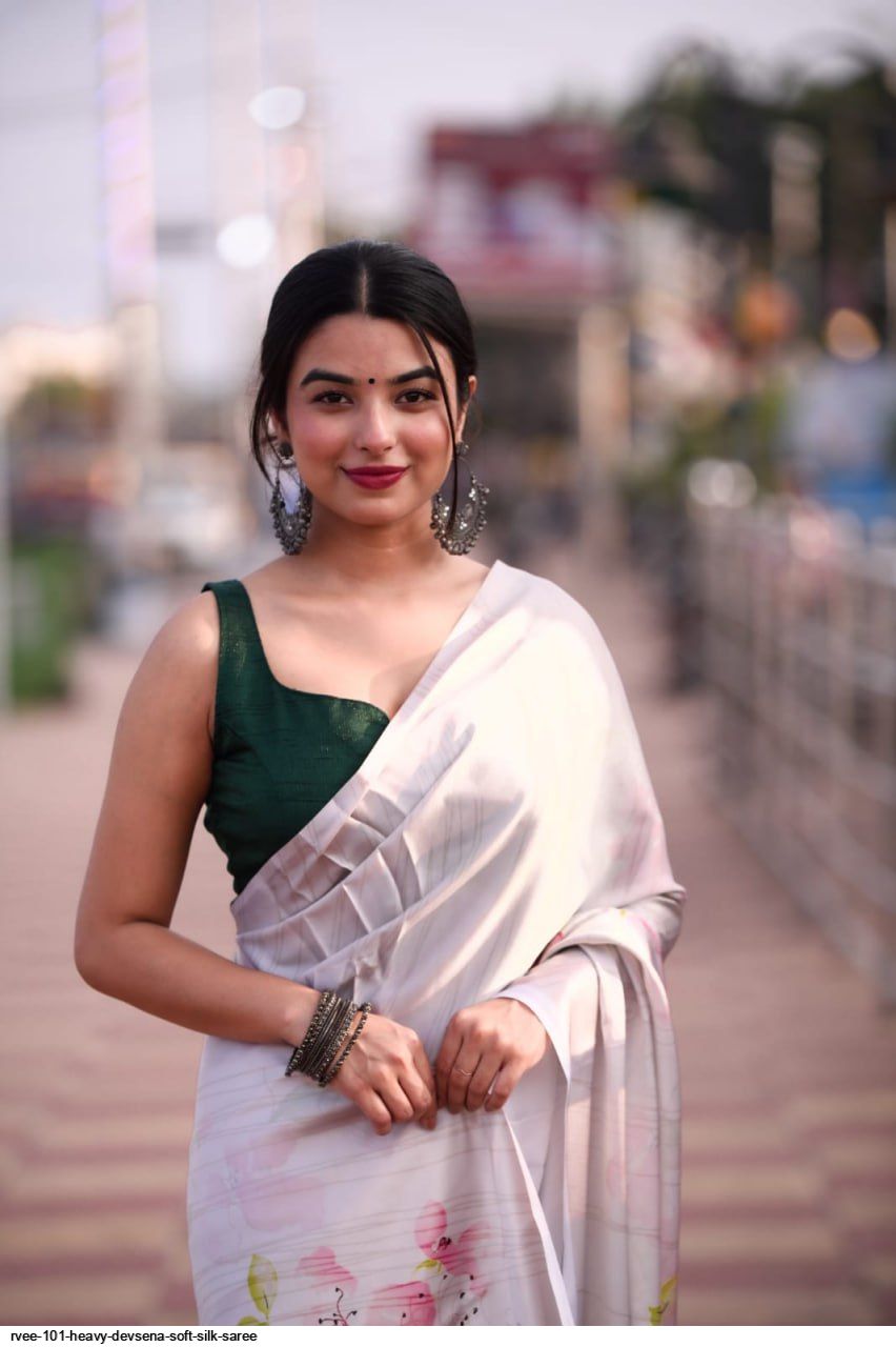 RVEE 101 Heavy Devsena Soft Silk Saree