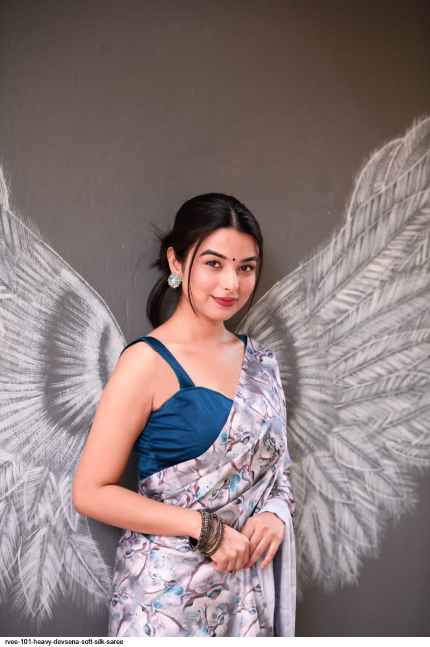 RVEE 101 Heavy Devsena Soft Silk Saree