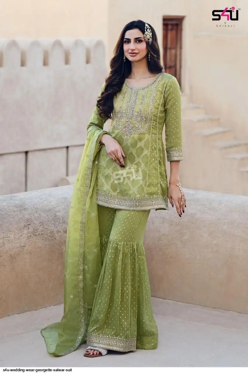 S4U WEDDING WEAR GEORGETTE SALWAR SUIT