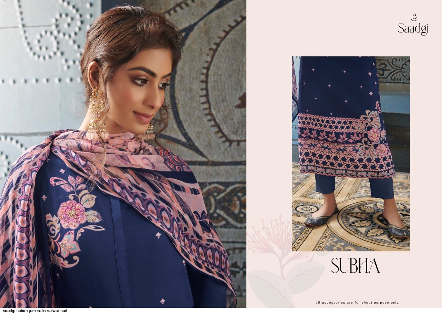 SAADGI SUBAH JAM SATIN SALWAR SUIT