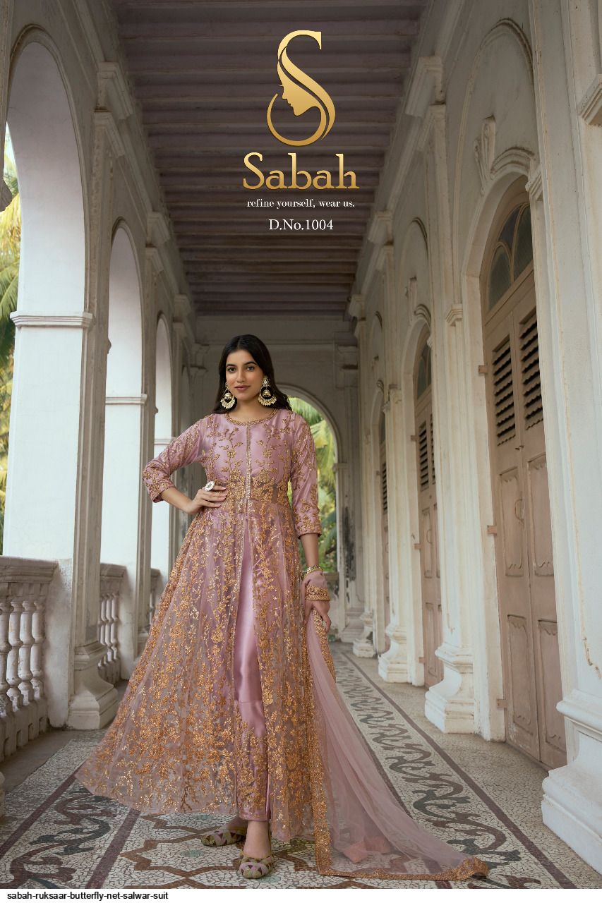 Sabah Ruksaar Butterfly Net SALWAR SUIT