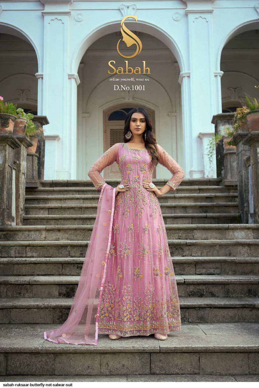 Sabah Ruksaar Butterfly Net SALWAR SUIT