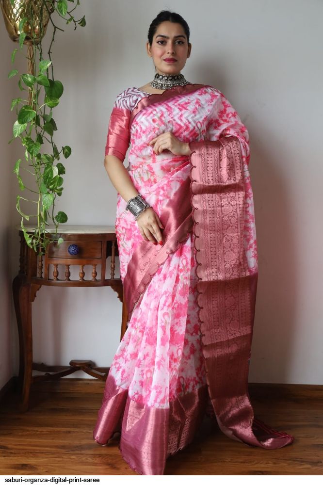 Saburi Organza DIGITAL PRINT SAREE