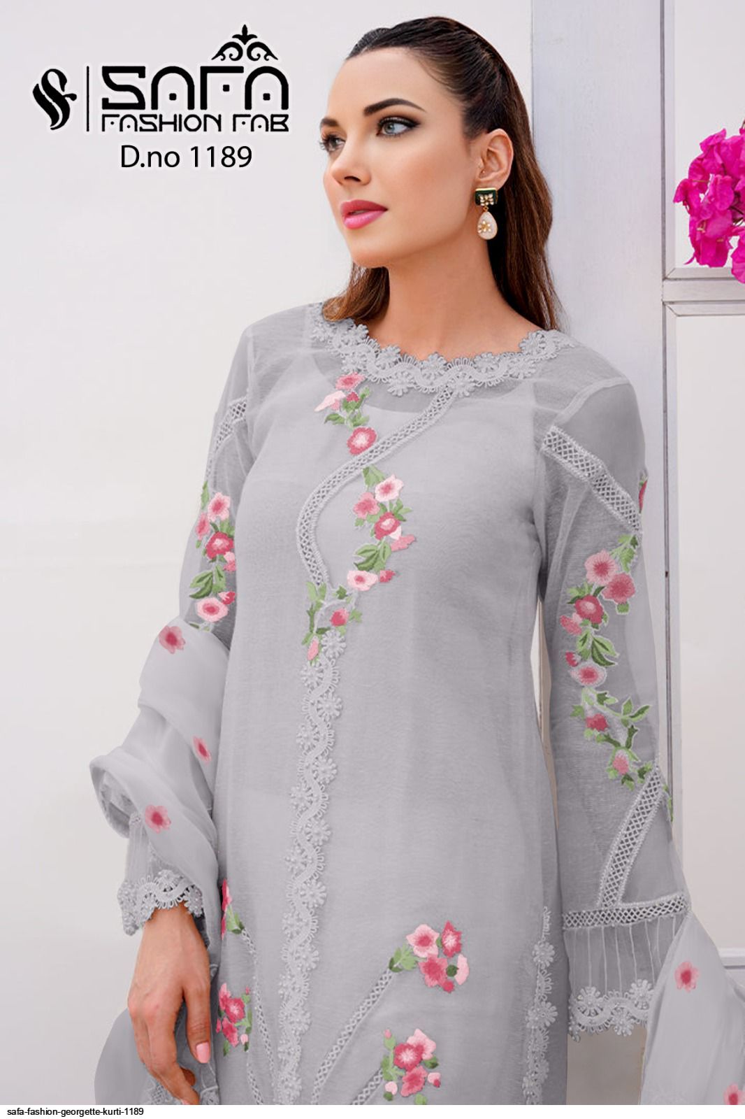 SAFA FASHION georgette kurti 1189